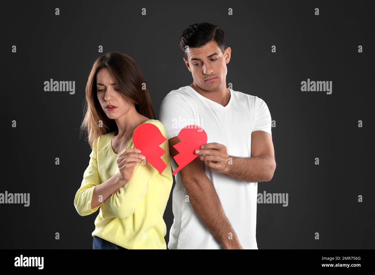 Couple break up black hi-res stock photography and images - Alamy