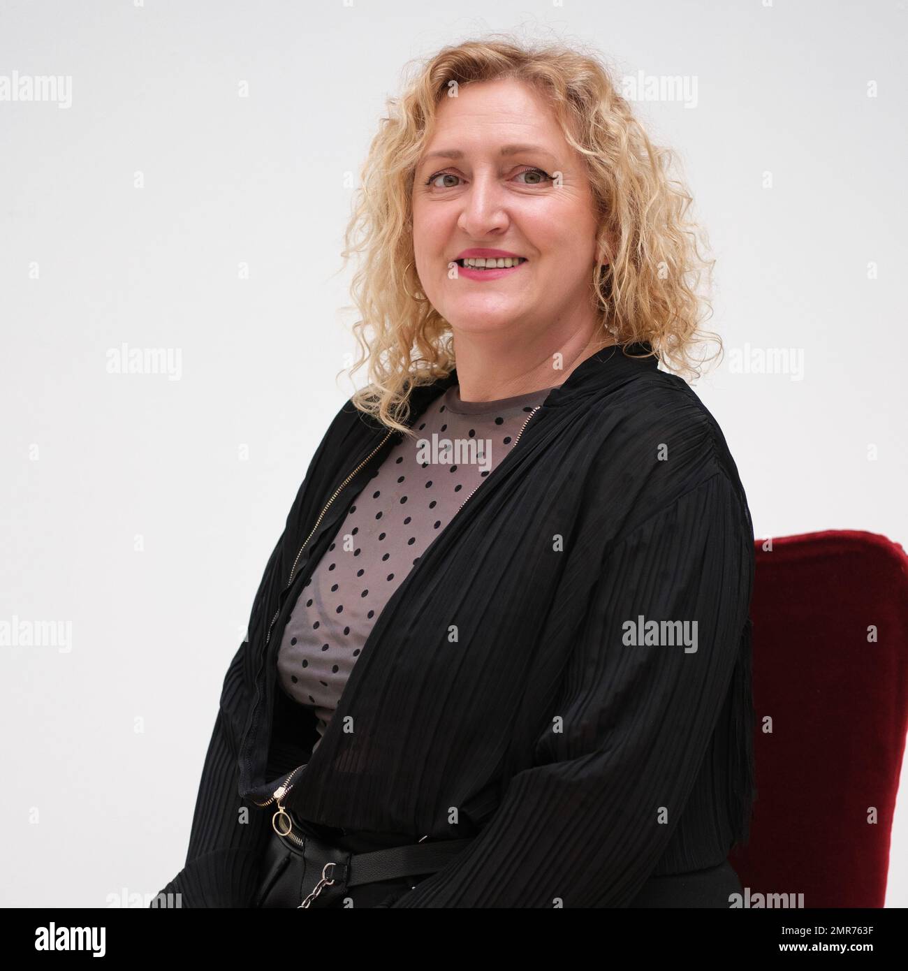 Madrid, Spain. 31st Jan, 2023. Actress Gloria Albalate poses during the ...