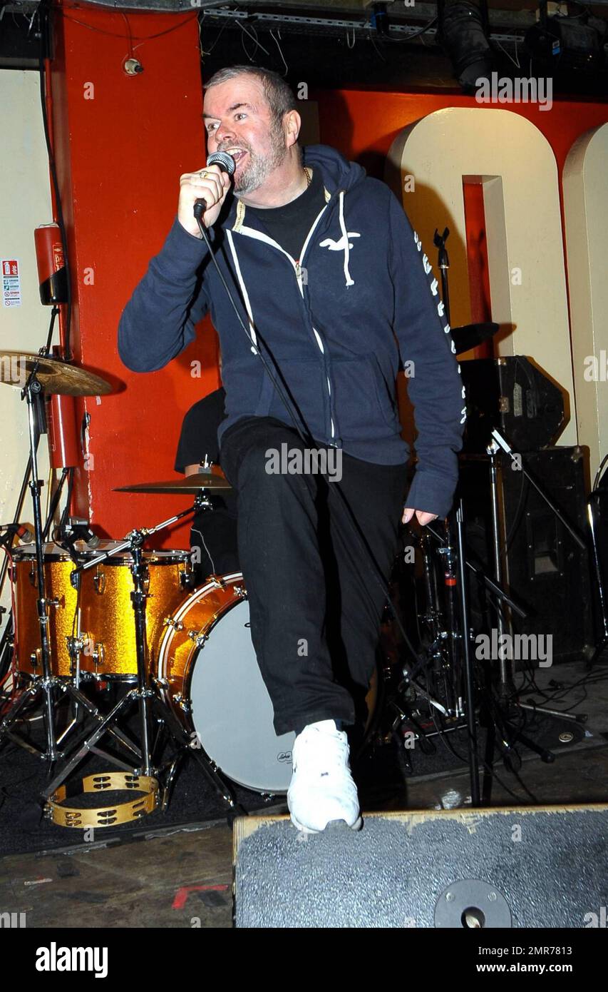 The Heavy Metal Kids and Garry Bushell's The Gonads hold a sound check ...