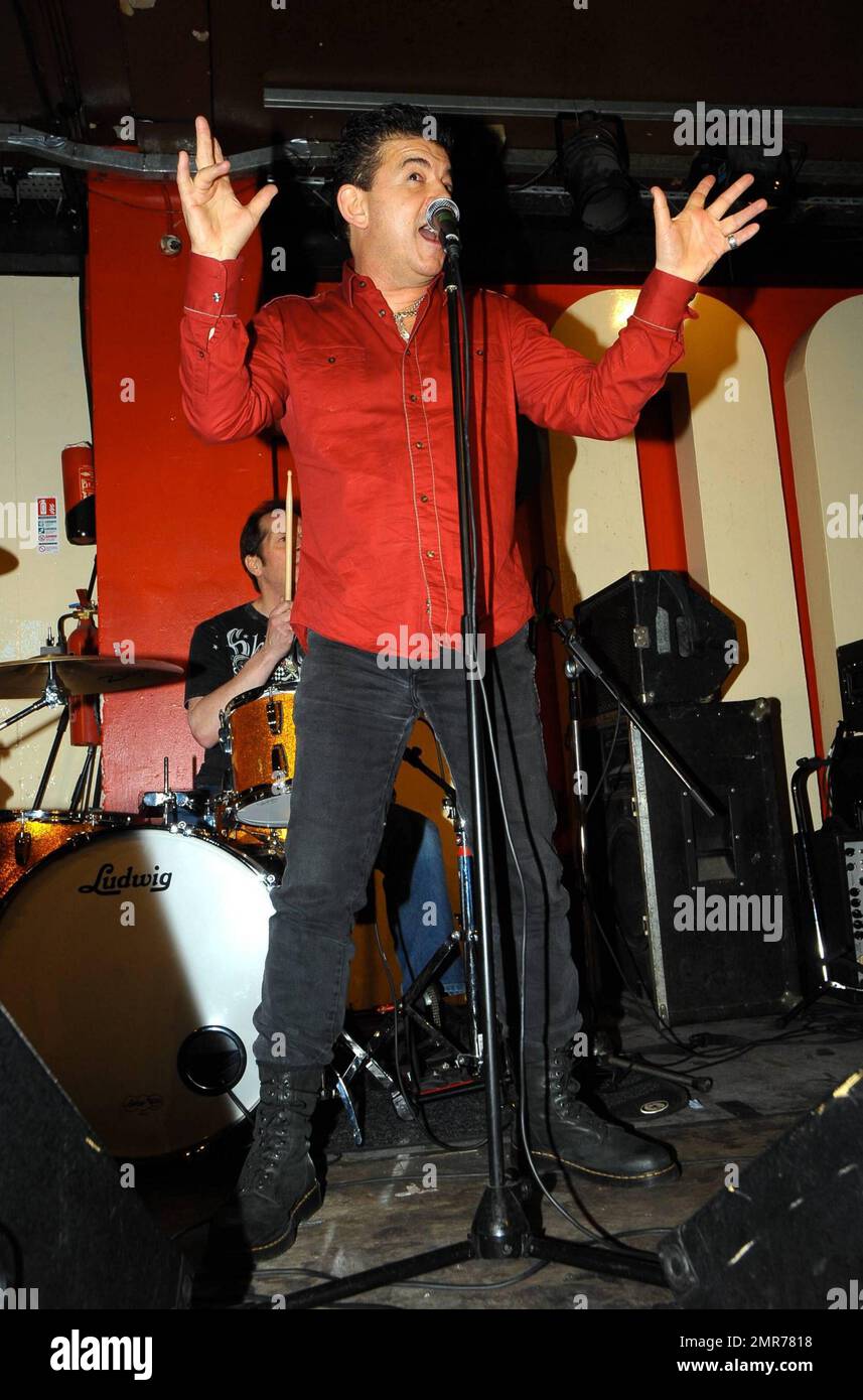 The Heavy Metal Kids and Garry Bushell's The Gonads hold a sound check ...