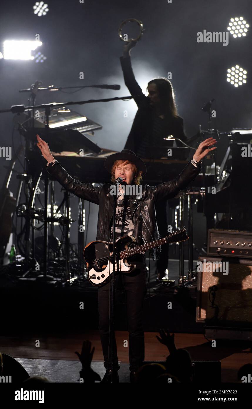 Singer-songwriter Beck performs at the John Anson Ford Amphitheatre on ...