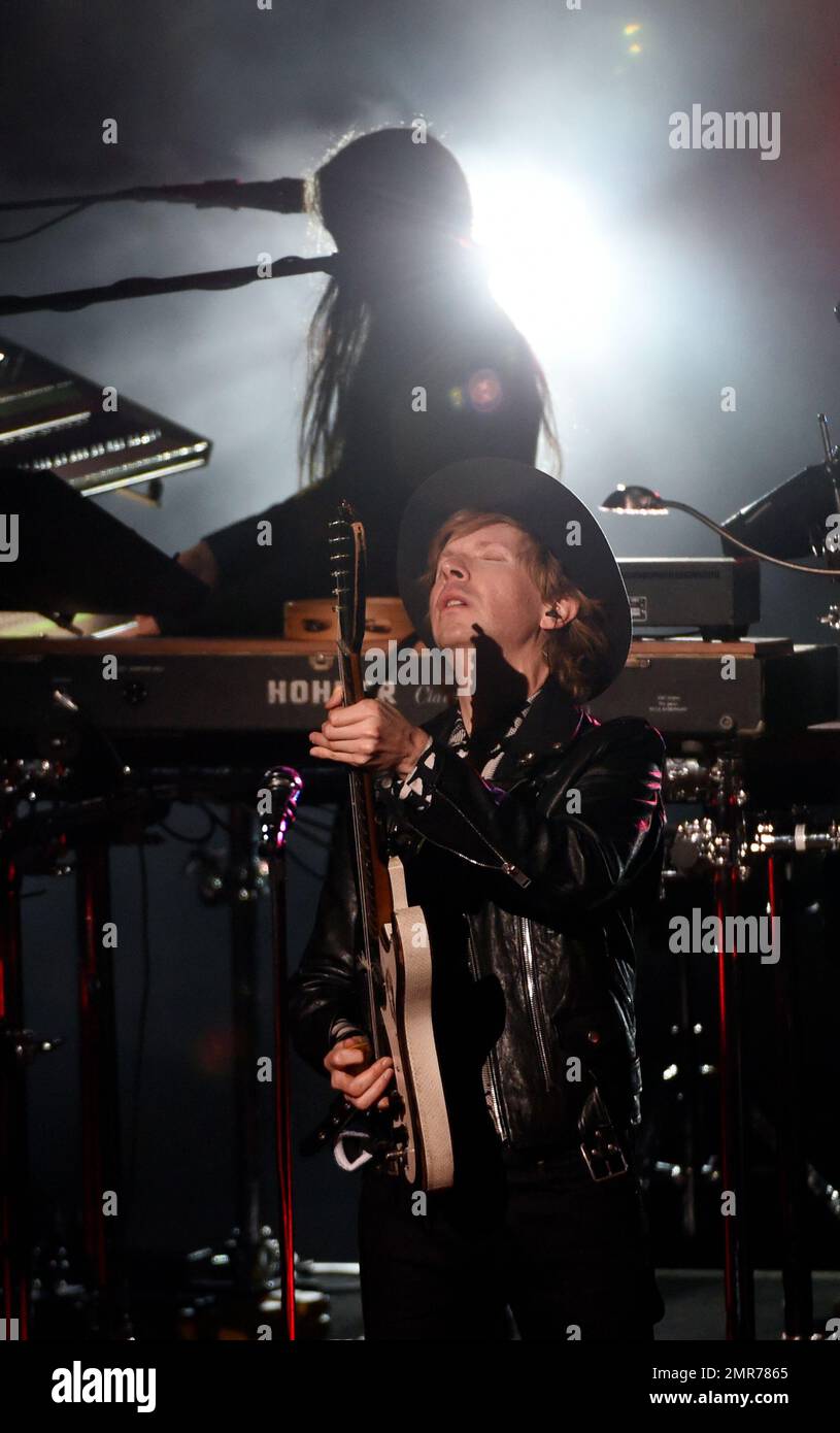 Singer-songwriter Beck performs at the John Anson Ford Amphitheatre on ...