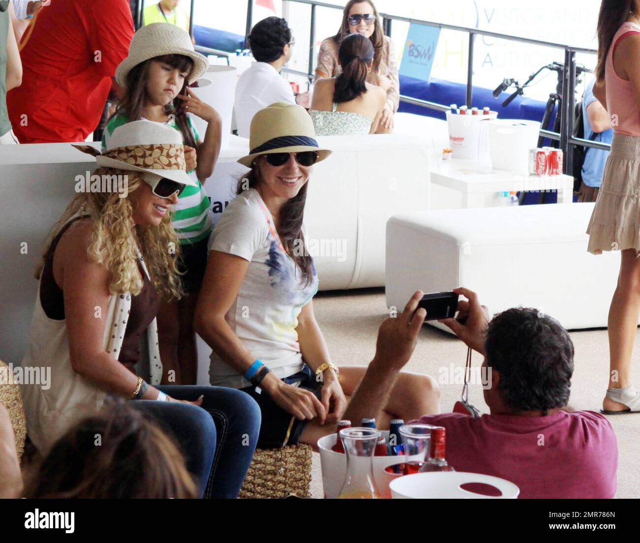 Mexican actor Hector Soberon participates in the FIFA Beach Soccer ...