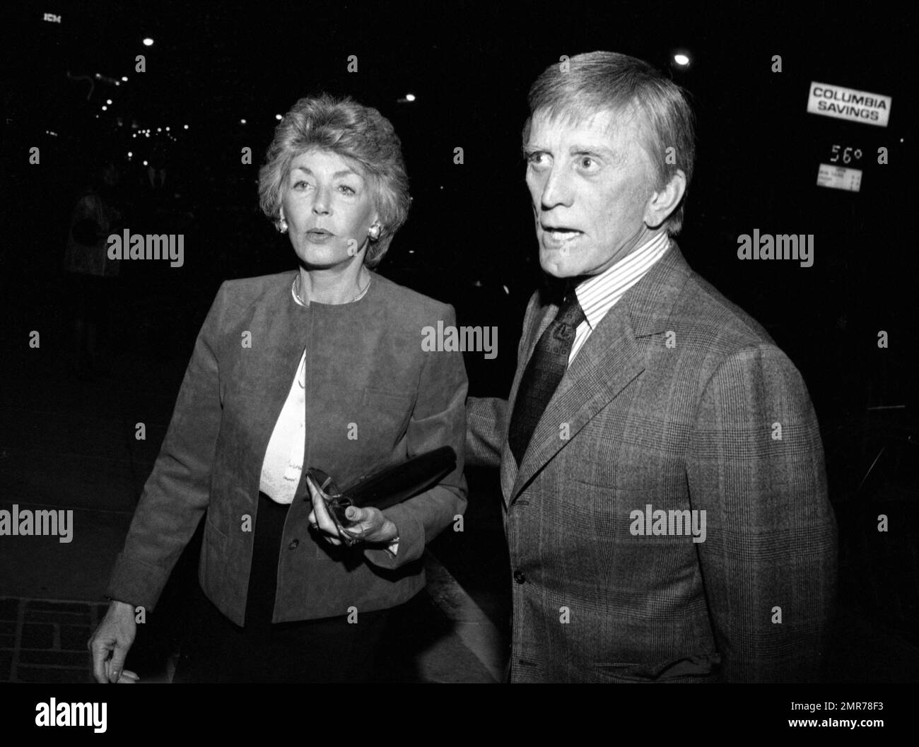 Kirk douglas and his wife anne Black and White Stock Photos & Images ...