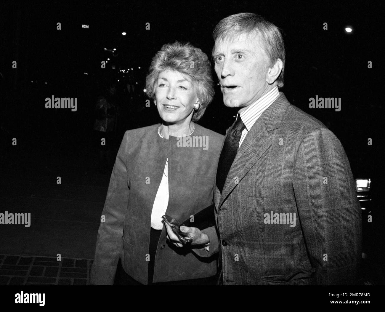Kirk douglas and his wife anne Black and White Stock Photos & Images - Alamy