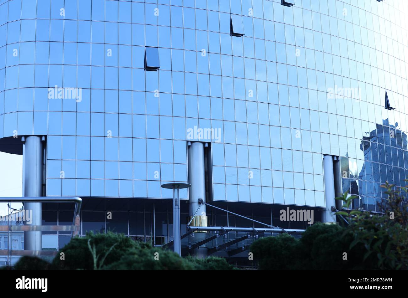 Office building with tinted windows. Modern architectural design Stock ...