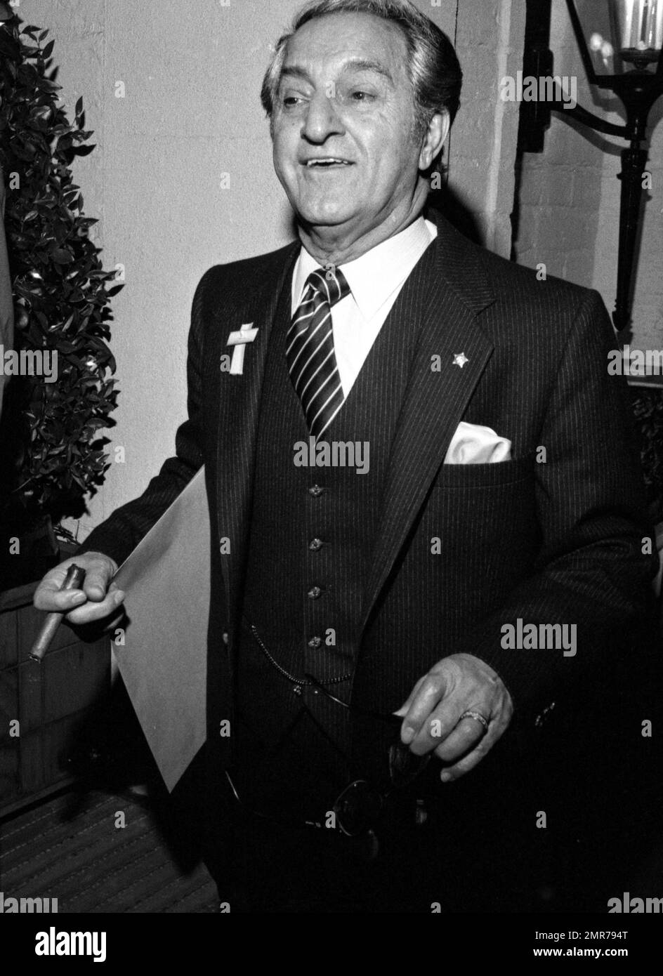 Danny Thomas seen at Chasen's on April 15, 1982 Credit: Ralph Dominguez ...