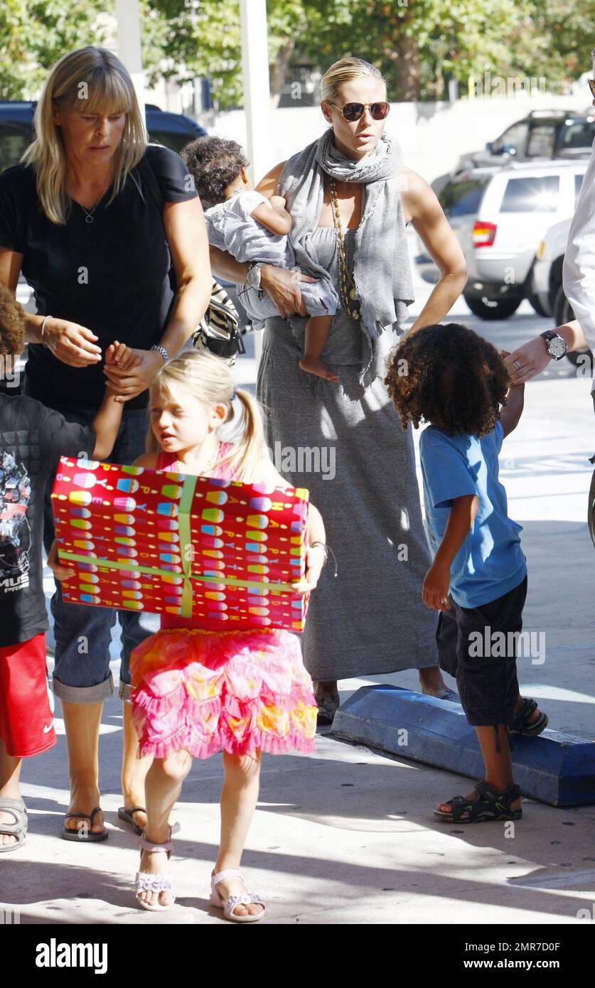 Heidi Klum, husband Seal and their children Leni, Henry, Johan and Lou ...