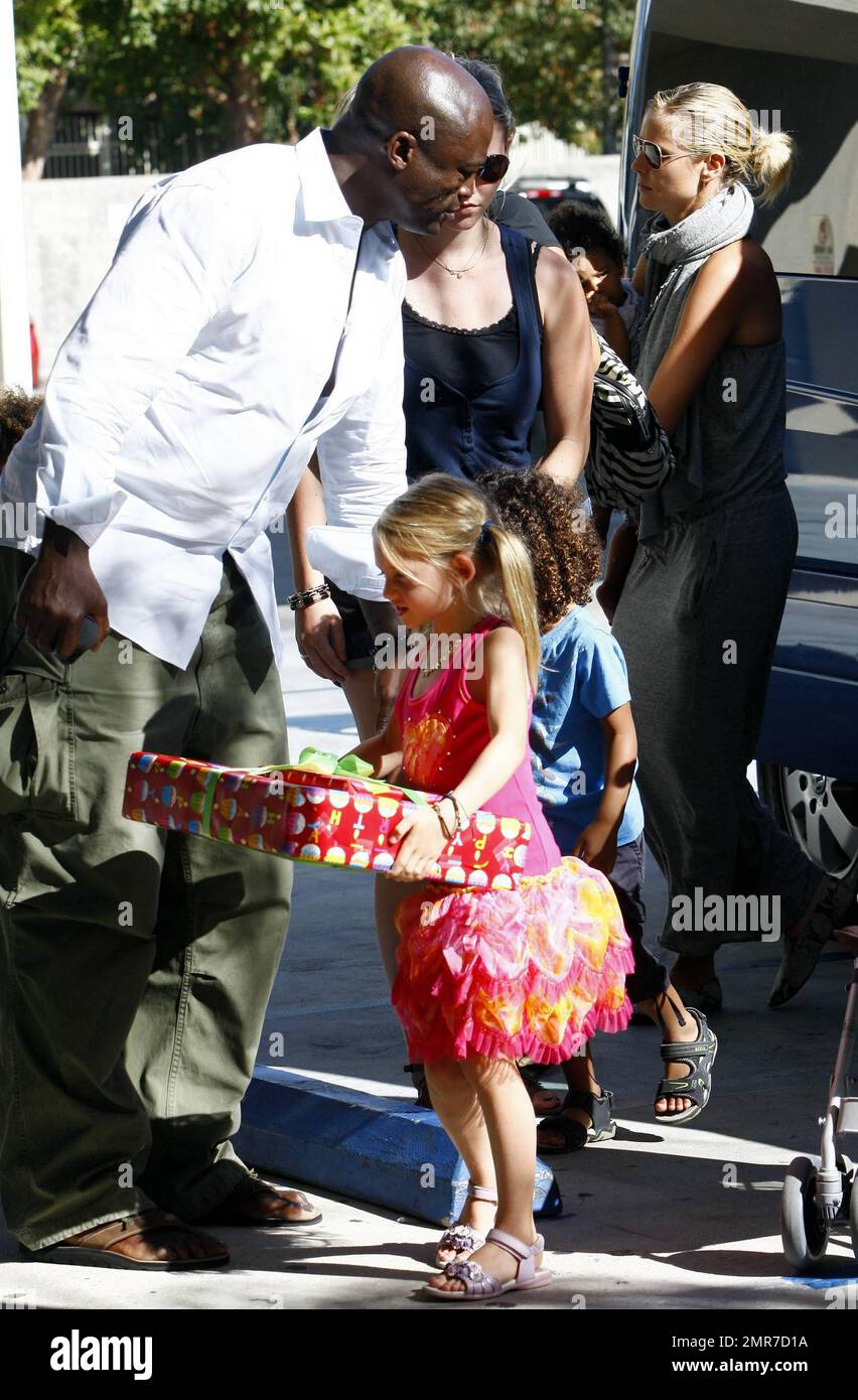 Heidi Klum, husband Seal and their children Leni, Henry, Johan and Lou ...