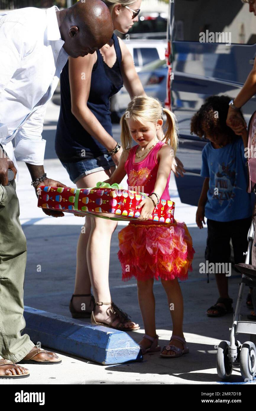 Heidi Klum, husband Seal and their children Leni, Henry, Johan and Lou ...