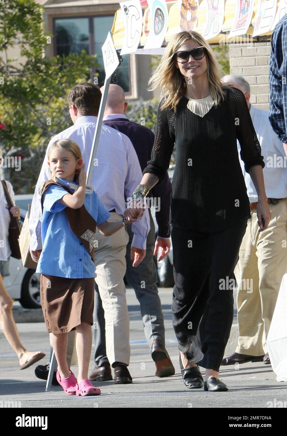 "Project Runway" host & supermodel Heidi Klum and daughter Leni Samuel ...