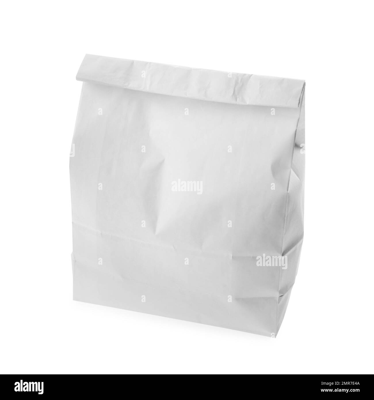 Pack of flour isolated on white. Mockup for design Stock Photo - Alamy
