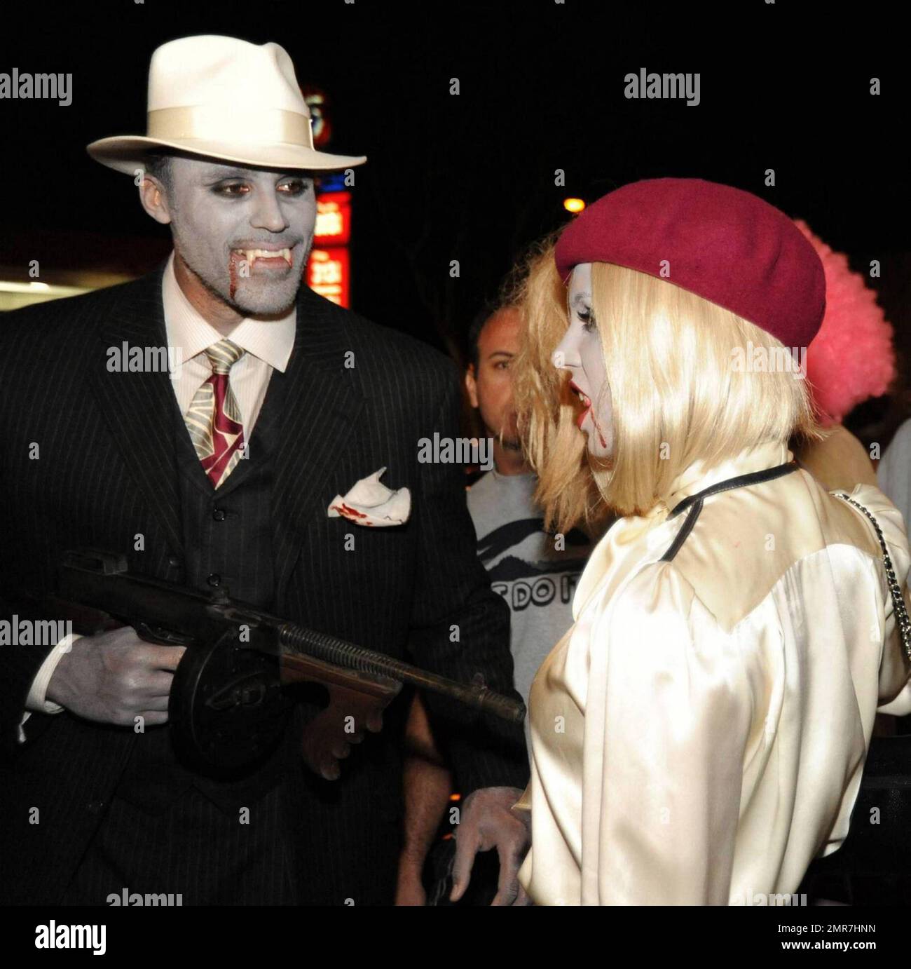 Rick Fox And Actress Eliza Dushku At Heidi Klums Halloween Party At