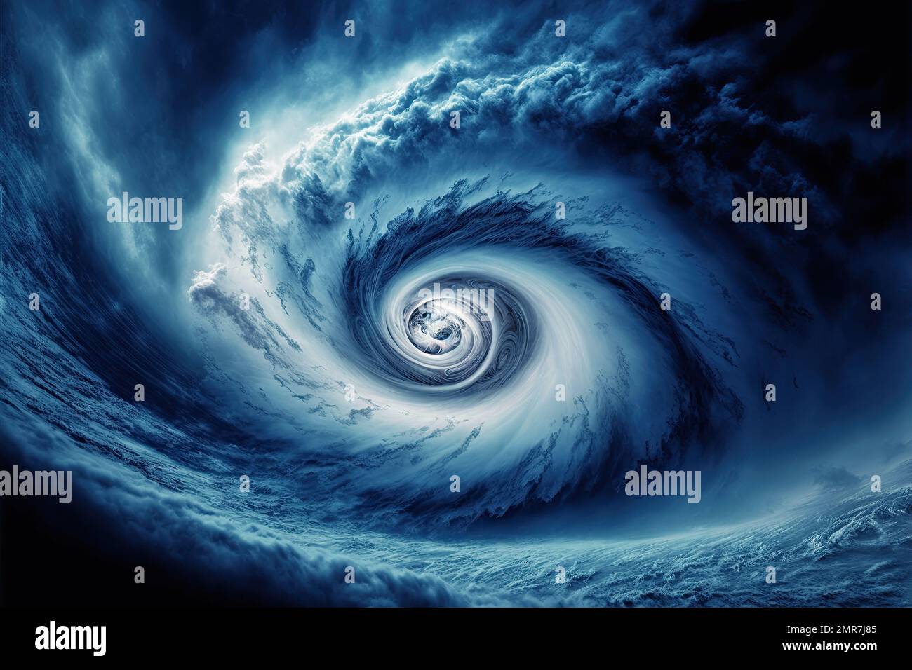 sea view of the Ian American hurricane in Florida seen from the ocean ...