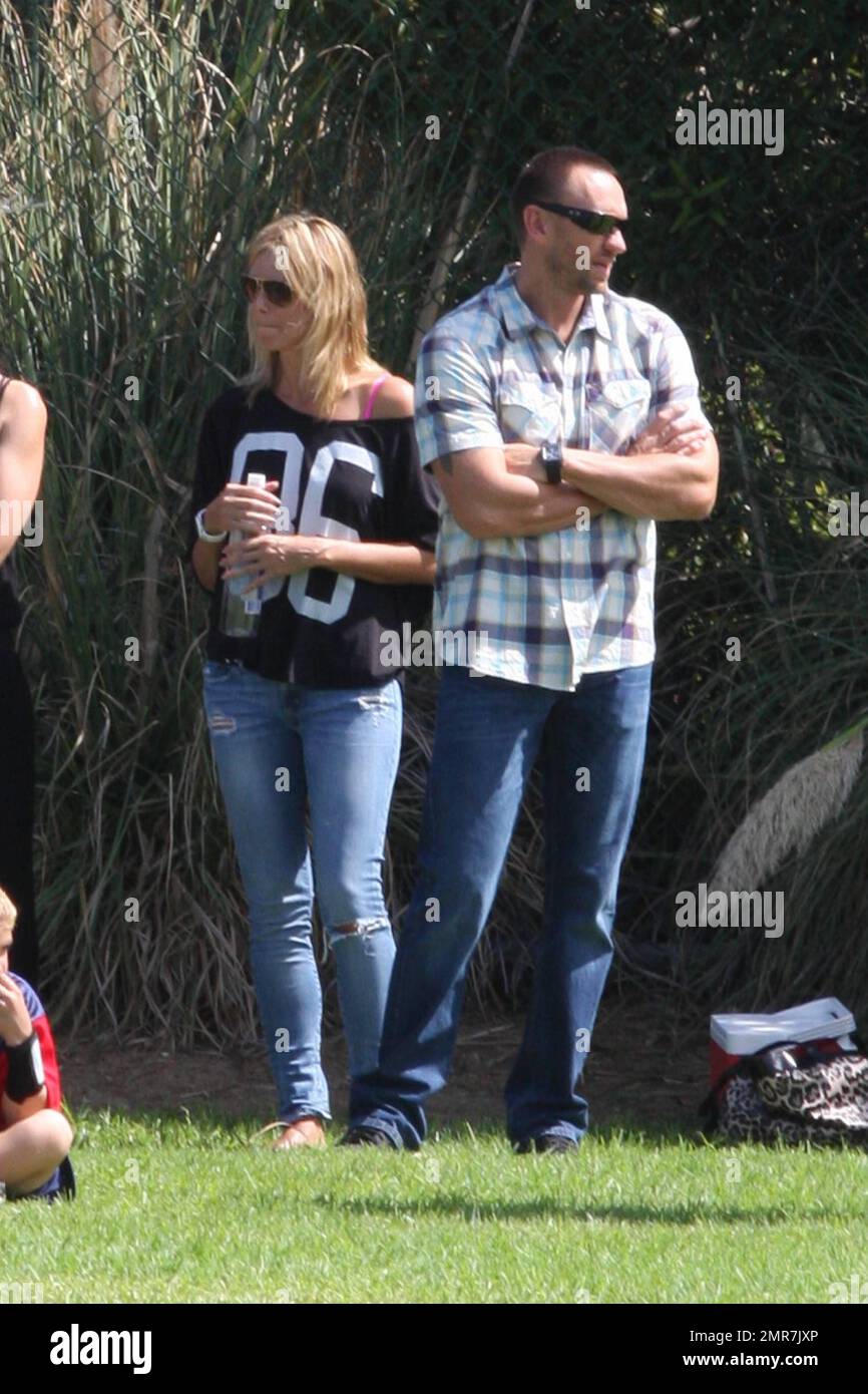 Heidi Klum along with her new boyfriend Martin Kristen and her children ...