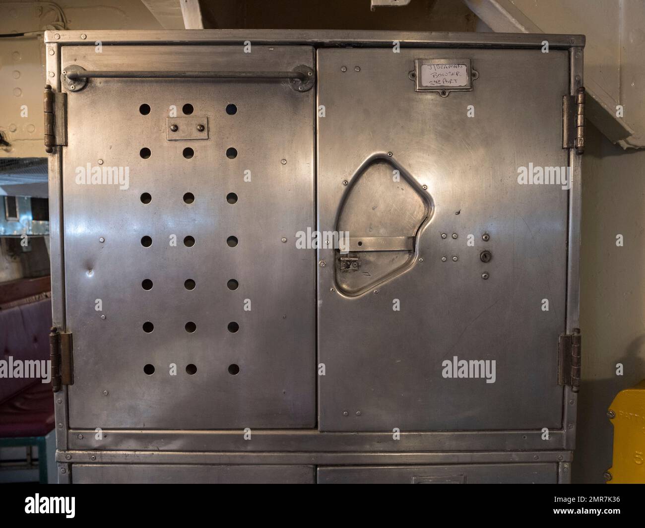 Typical Junior Seaman's locker inside HMS Cavalier (D73/R73), a C-class ...