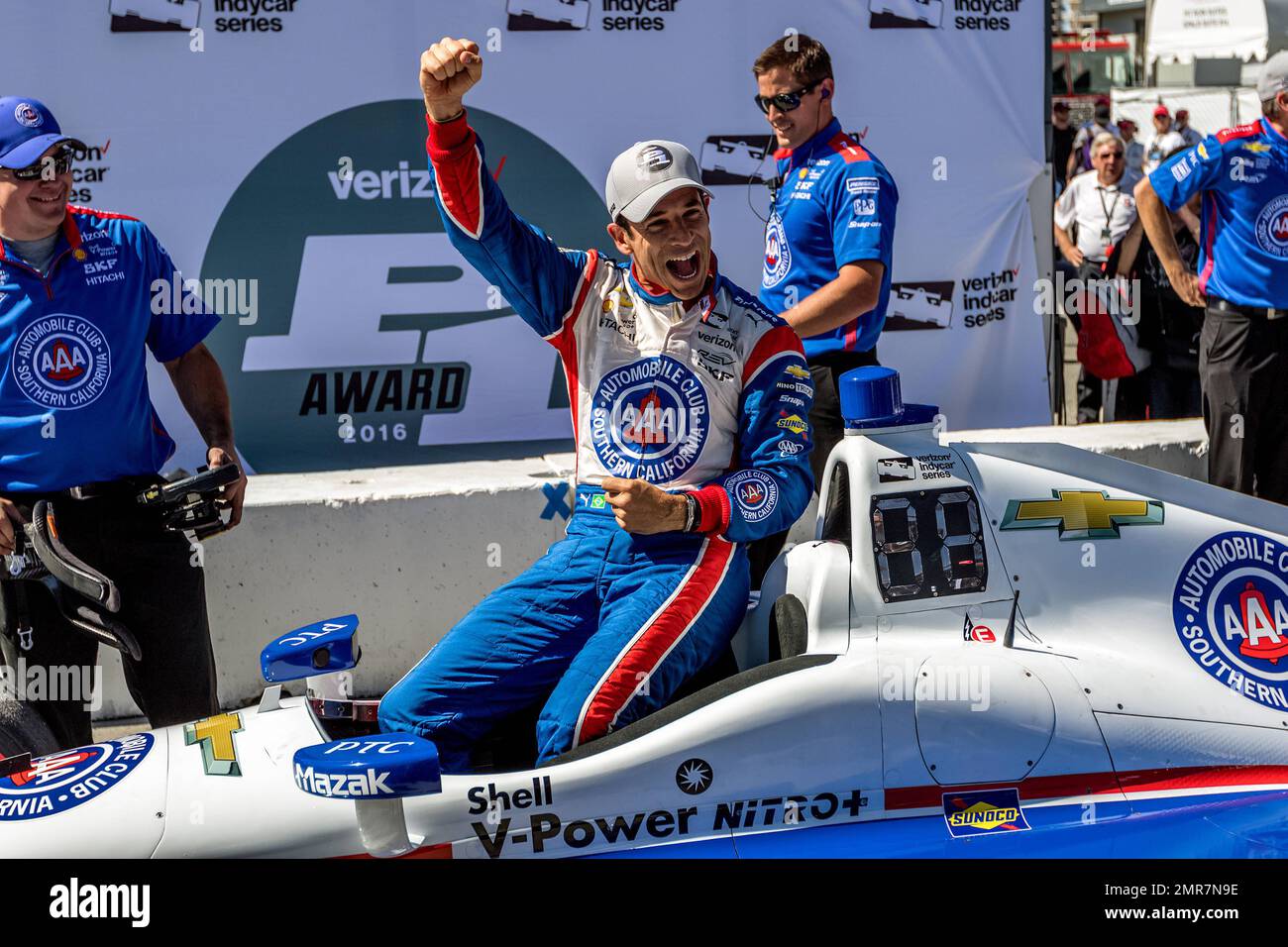 Helio castroneves team in car hi-res stock photography and images - Alamy