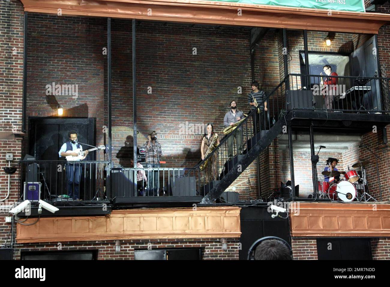 The band TV on the Radio performs as part of the Hello Deli Concert ...