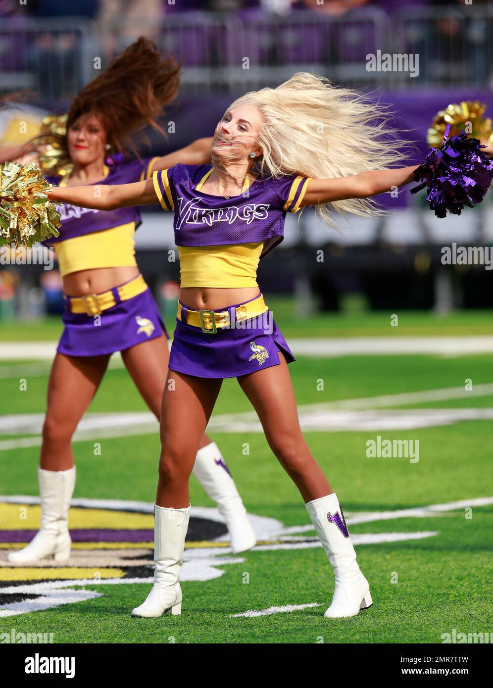 Minnesota Vikings cheerleaders performs during an NFL football game ...