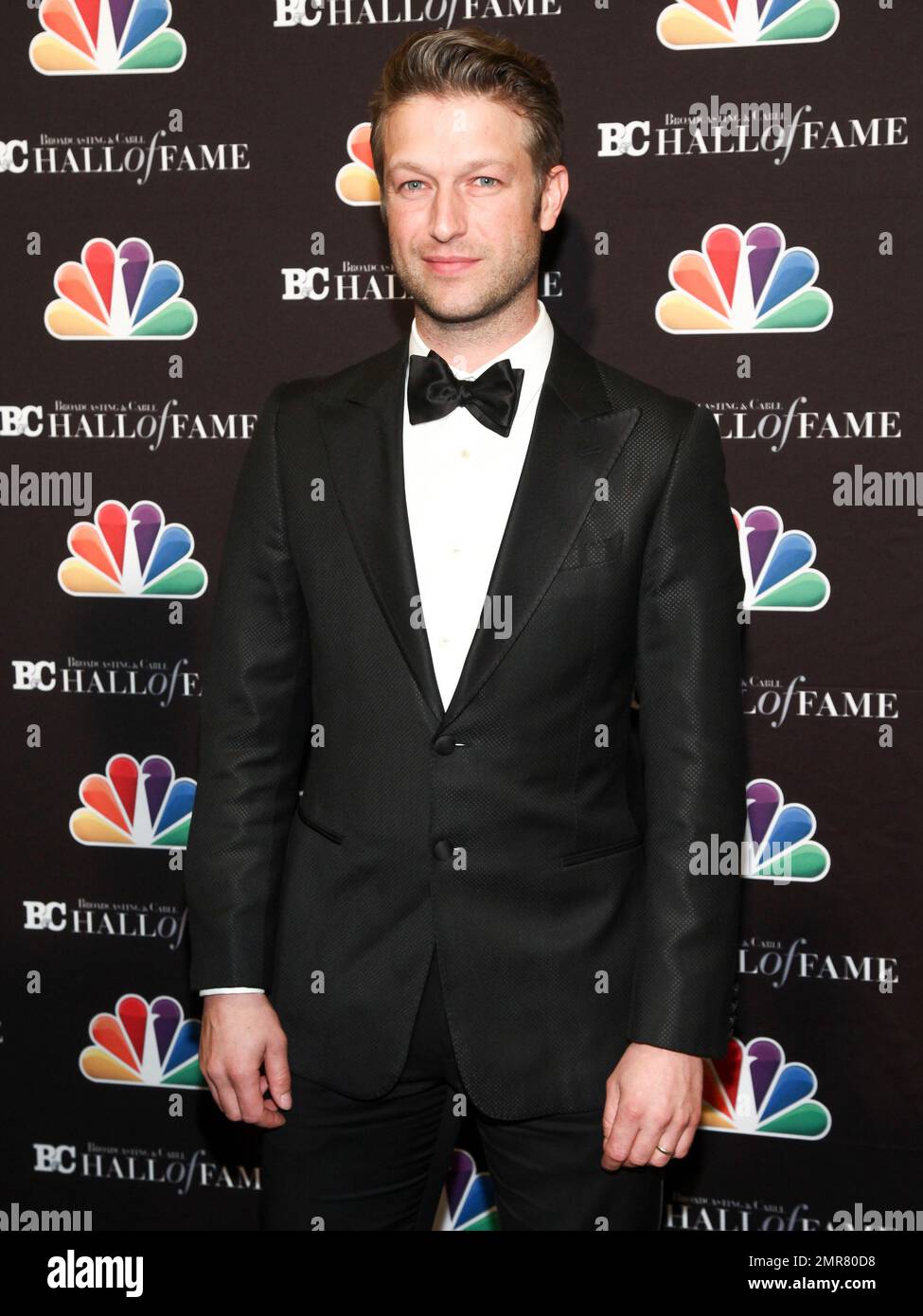 Peter Scanavino poses in the press room at the Broadcasting & Cable ...