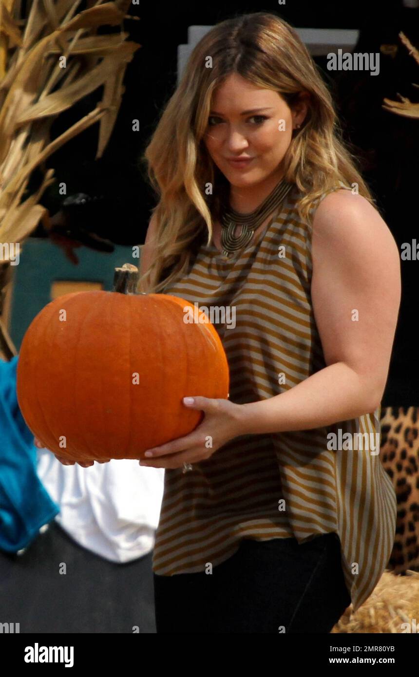 Hilary Duff along with husband Mike Comrie and son Luca Cruz Comrie ...