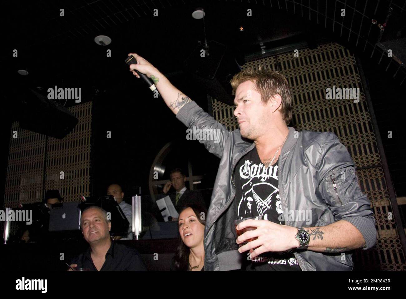 Paris Hilton parties with her new beau Doug Reinhardt and Mark McGrath ...