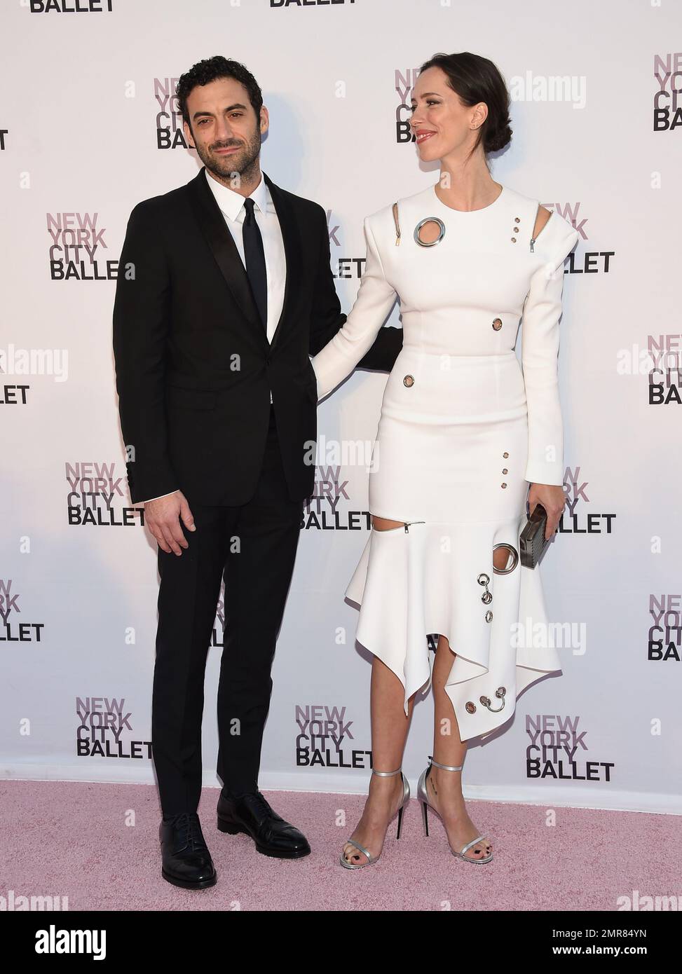 Actress Rebecca Hall and Morgan Spector attend the New York City Ballet ...