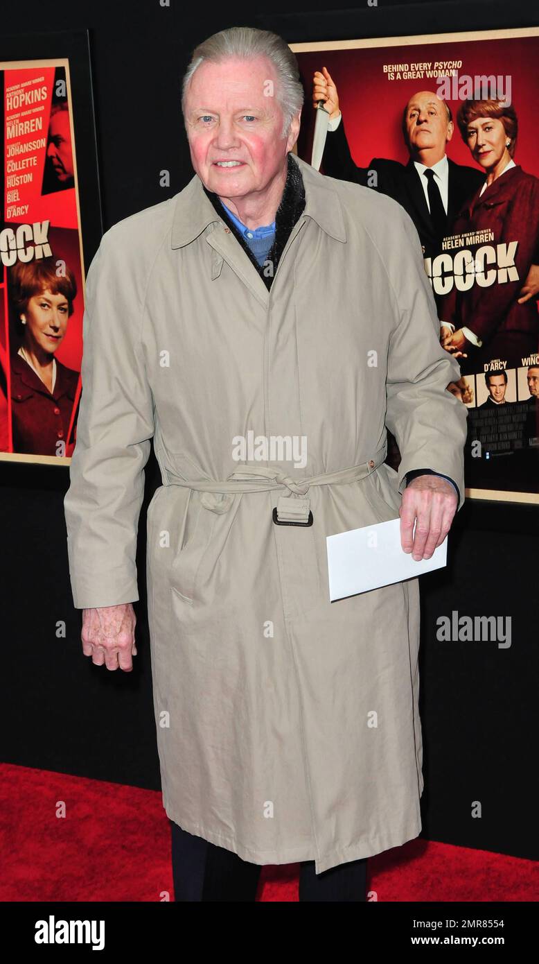 Jon Voight at the premiere of 'Hitchcock' at the Ziegfeld Theater. New ...