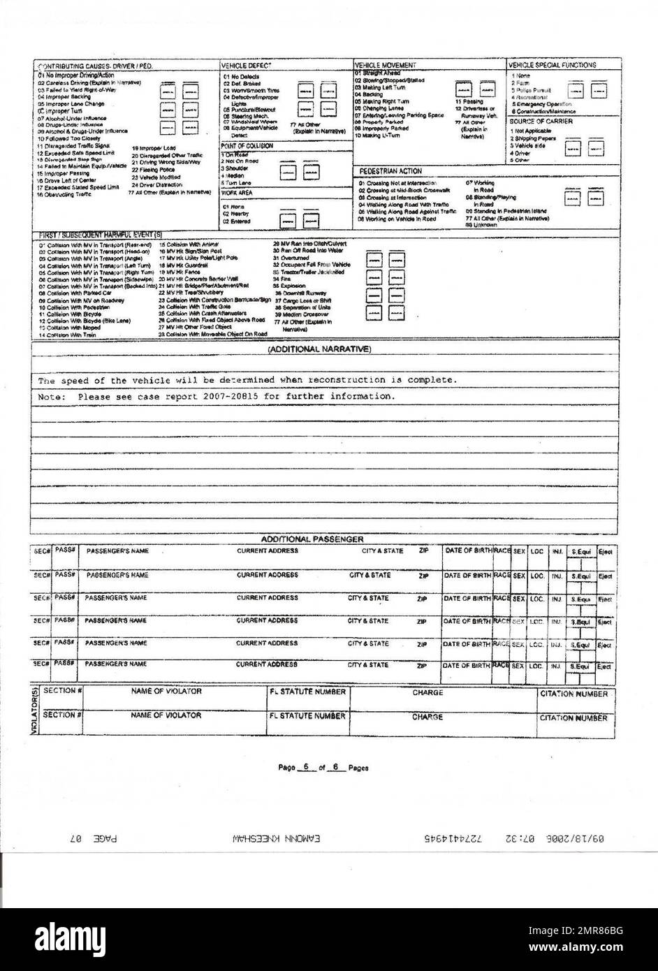 This is the Florida traffic crash report released today by the ...