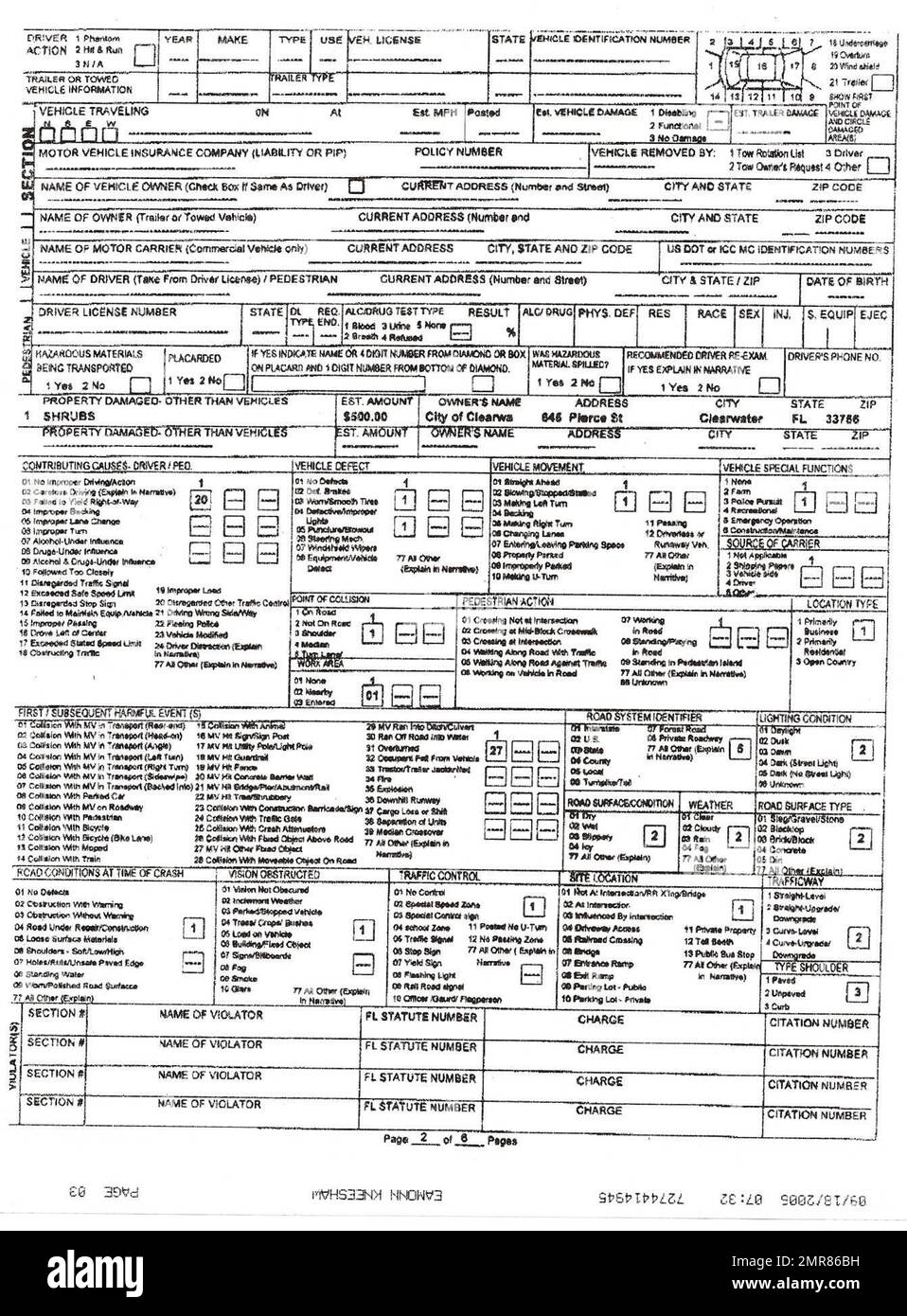 This is the Florida traffic crash report released today by the ...