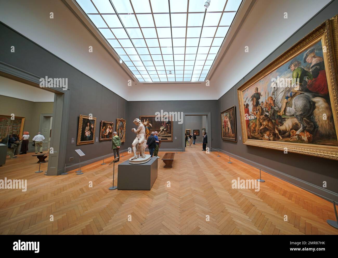 New York, Metropolitan Museum of Art, gallery with old European ...