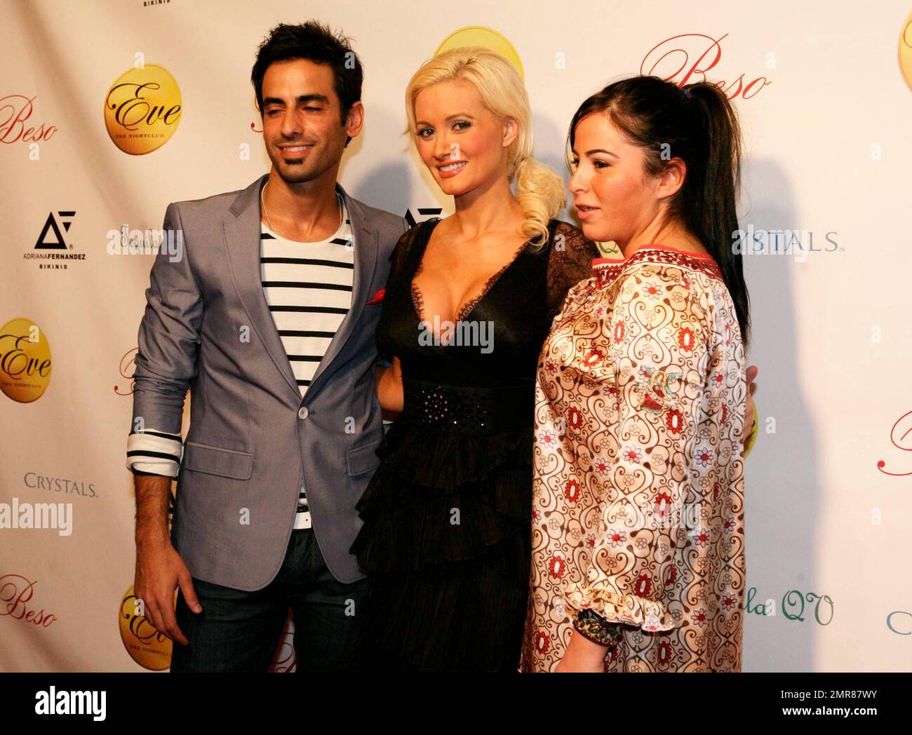 Maurice Fadida, Holly Madison and Maggie Setton Nave arrive to Eve ...