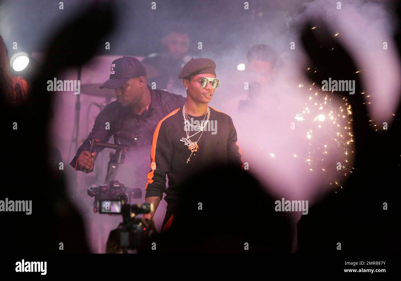 Nigerian singer, Wizkid performs during "Felabration," an annual event ...