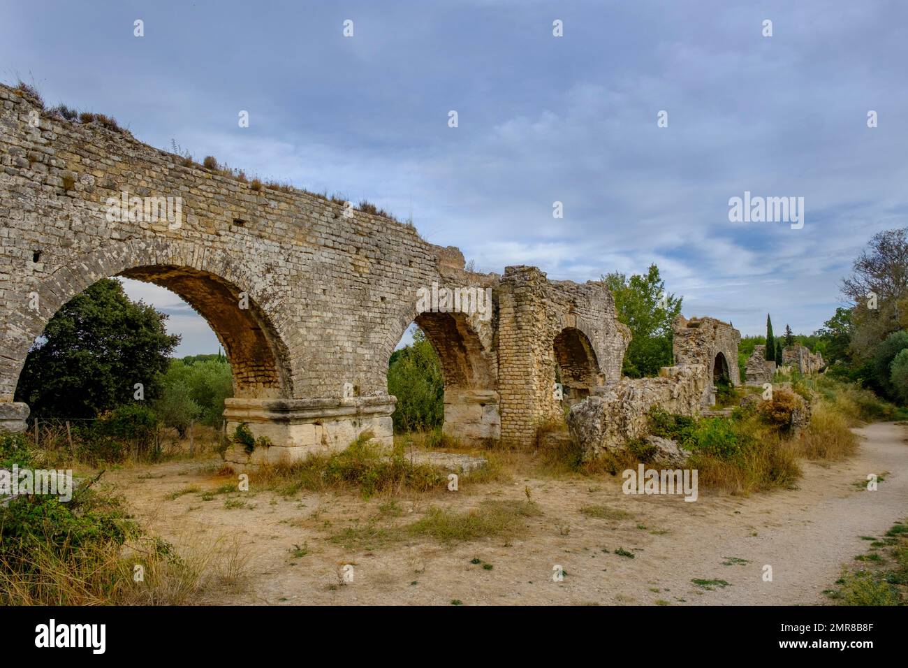 Aqueduc Romain de Barbegal near Fontvieille, Département Bouches-du ...