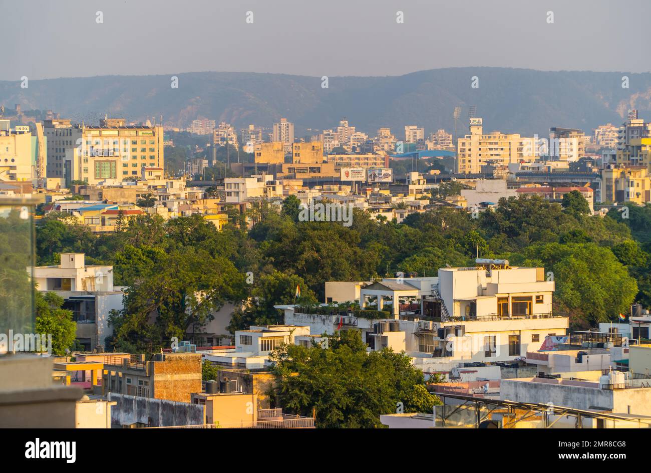 A bird's-eye view of the cityscape of Jaipur, India Stock Photo - Alamy