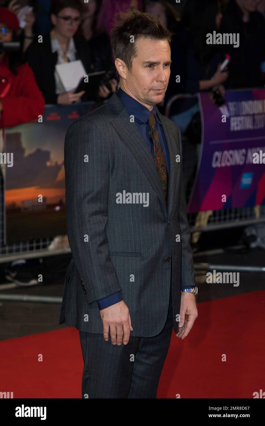 Actor Sam Rockwell poses for photographers upon arrival at the premiere ...