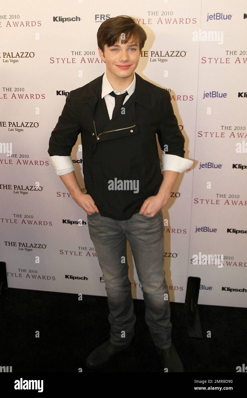 Chris Colfer poses for photographers at the 2010 Hollywood Style Awards ...