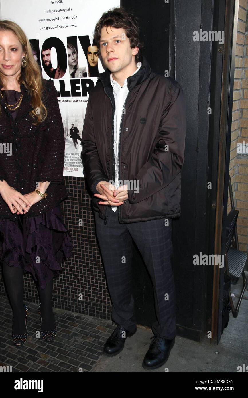 Jesse Eisenberg at the premiere of "Holy Rollers" in New York, NY. 5/10 ...