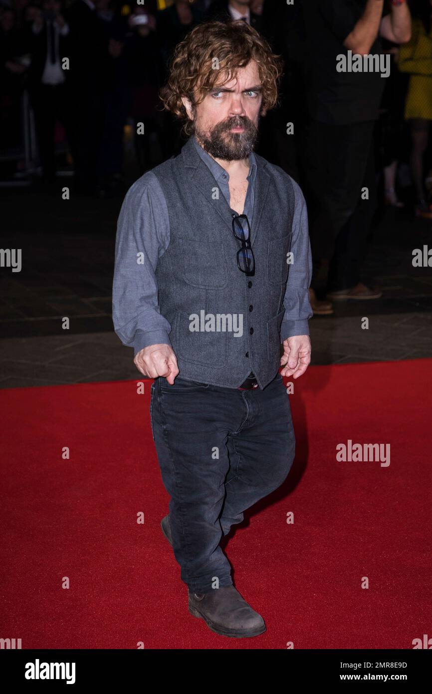 Actor Peter Dinklage poses for photographers upon arrival at the ...