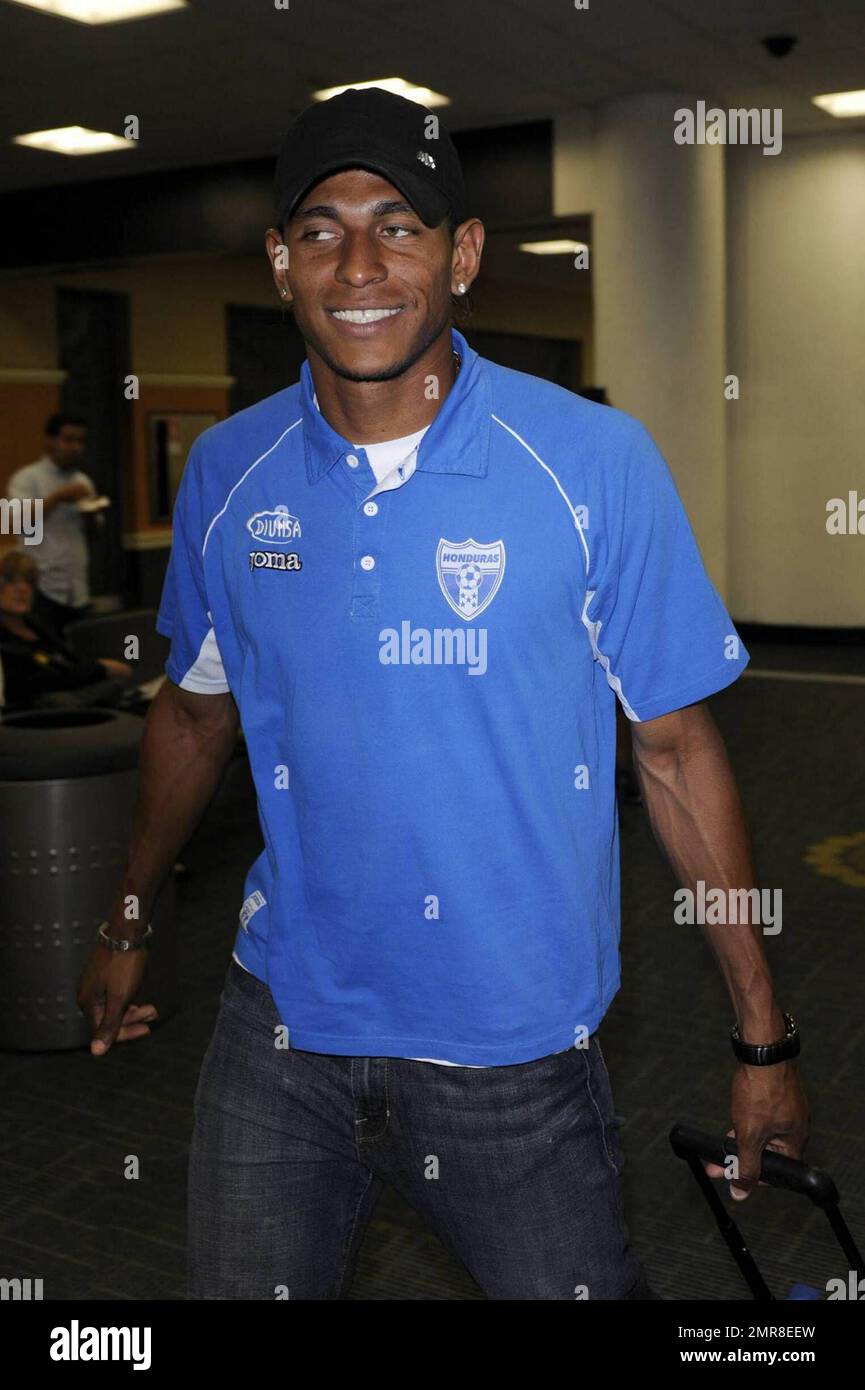 Soccer player Carlo Costly with the Hondonduran National Footbal Team ...
