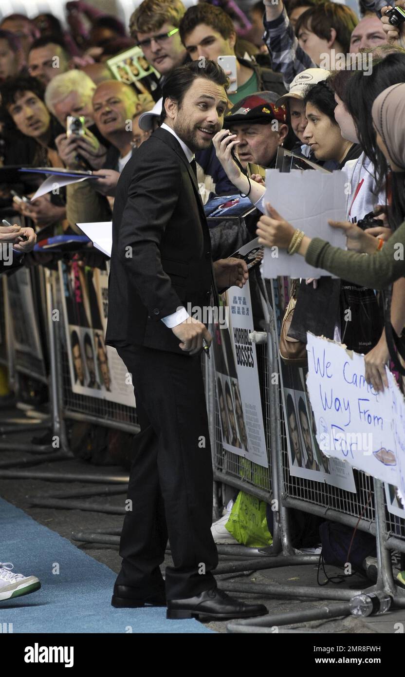 Charlie Day arrives at the premiere of "Horrible Bosses" at the BFI ...