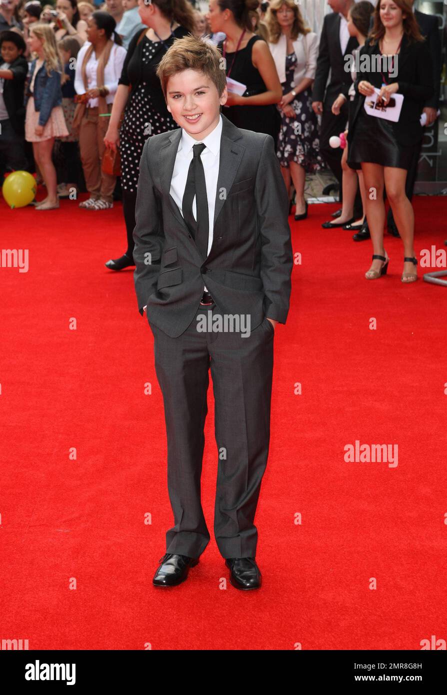 Theo Stevenson attends the World Premiere of Horrid Henry the movie in ...