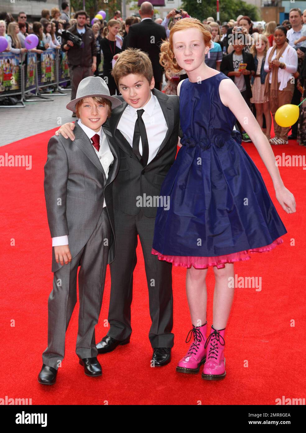Theo Stevenson, Scarlett Stitt and Ross Marron attends the World ...