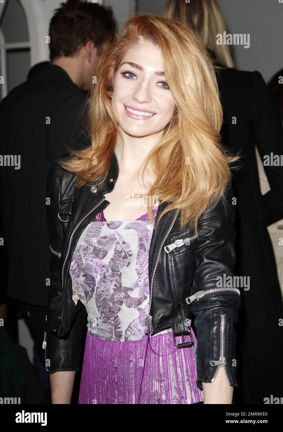 Nicola Roberts attends the House of Holland runway show during London ...