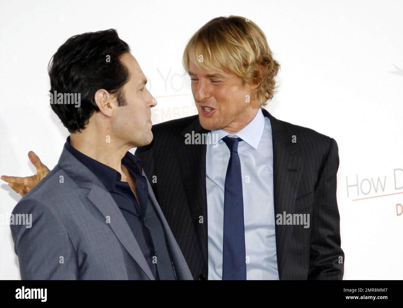 Paul Rudd and Owen Wilson at the Los Angeles premiere of "How Do You ...