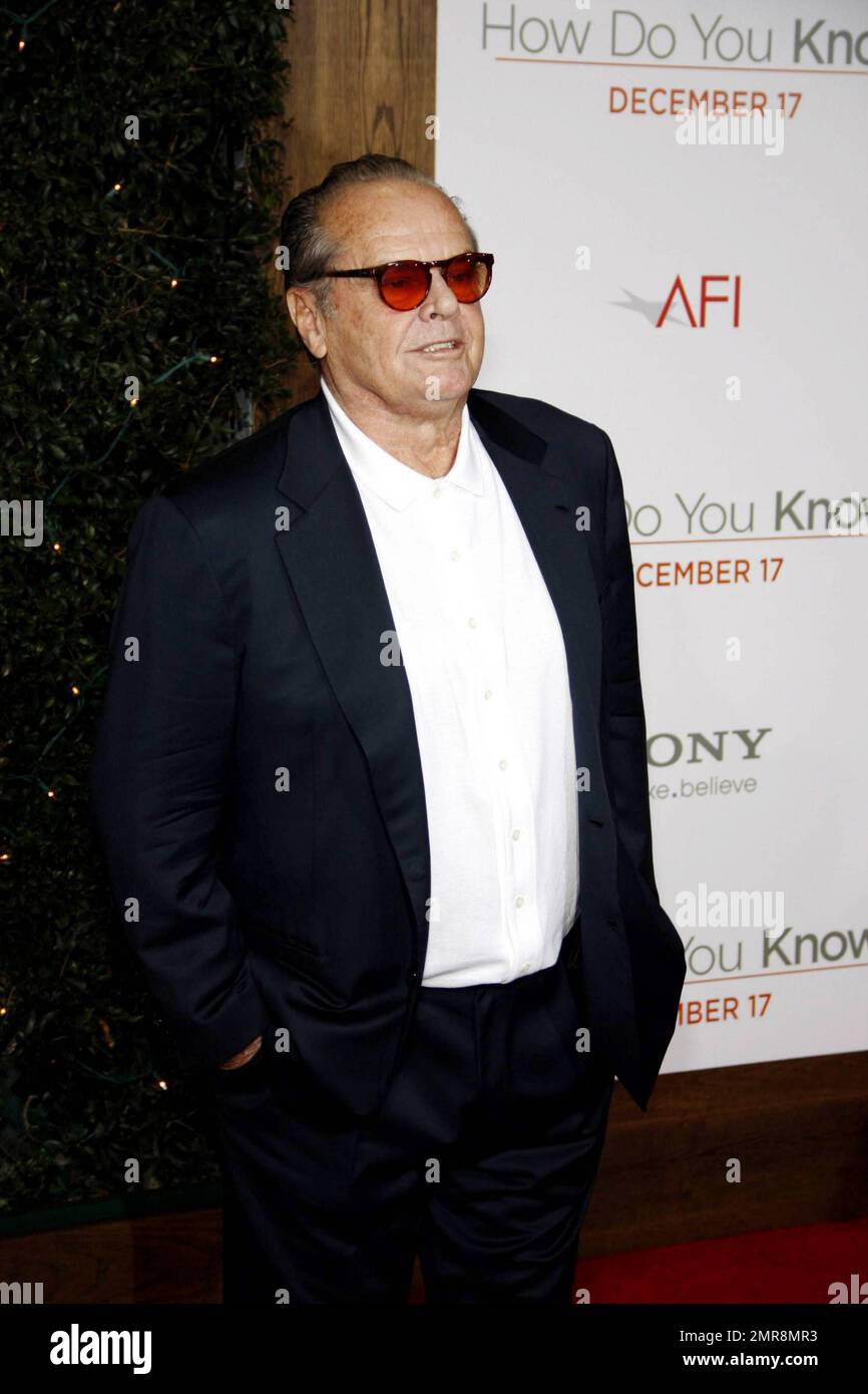Jack Nicholson at the Los Angeles premiere of "How Do You Know" held at ...
