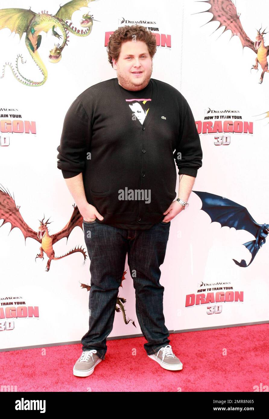 Jonah hill how to train your dragon premiere hi-res stock photography ...