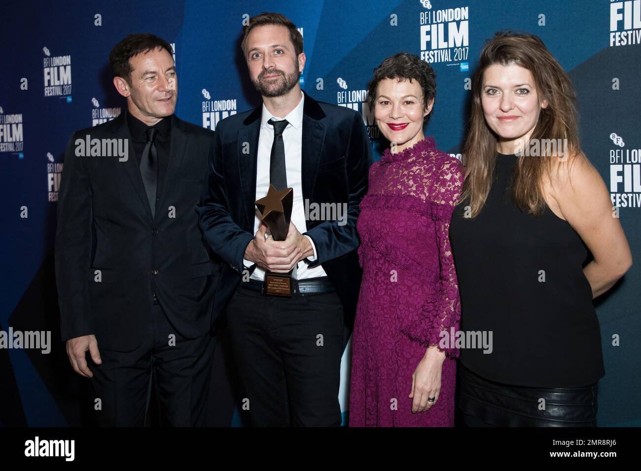 Director John Trengove, second left, poses for photographers along with ...