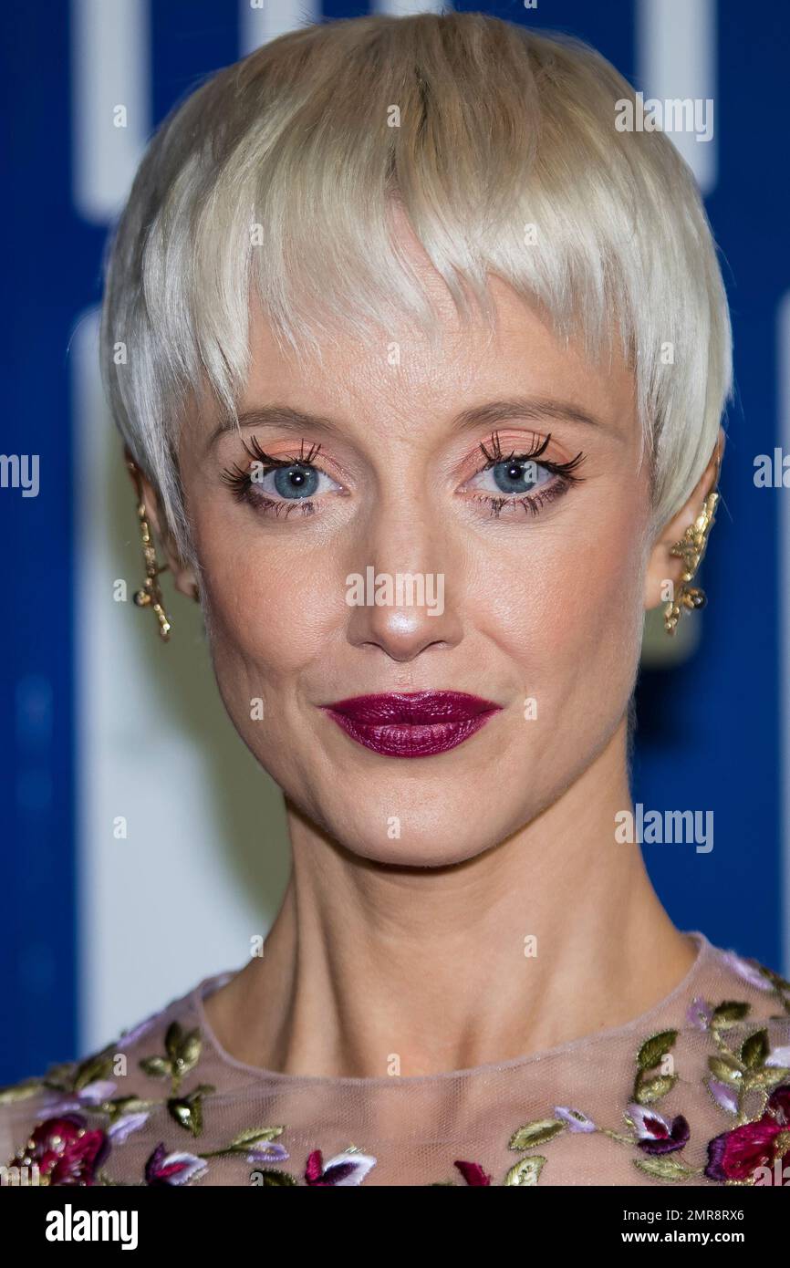 Actress Andrea Riseborough poses for photographers upon arrival at the ...