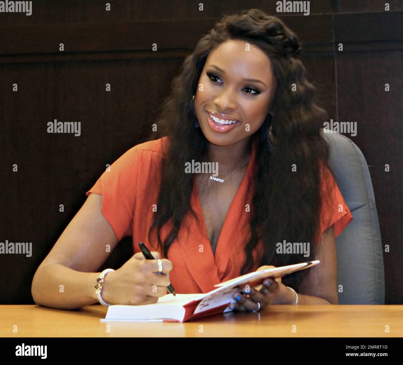 Singer and actress Jennifer Hudson makes an appearance and signs copies ...